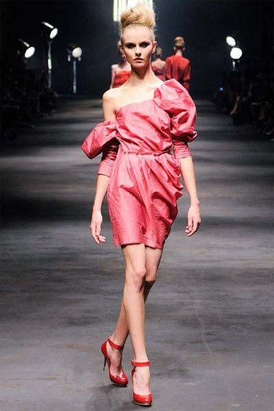 2010 Lanvin Runway Pink Cotton Cocktail Dress at 1stDibs