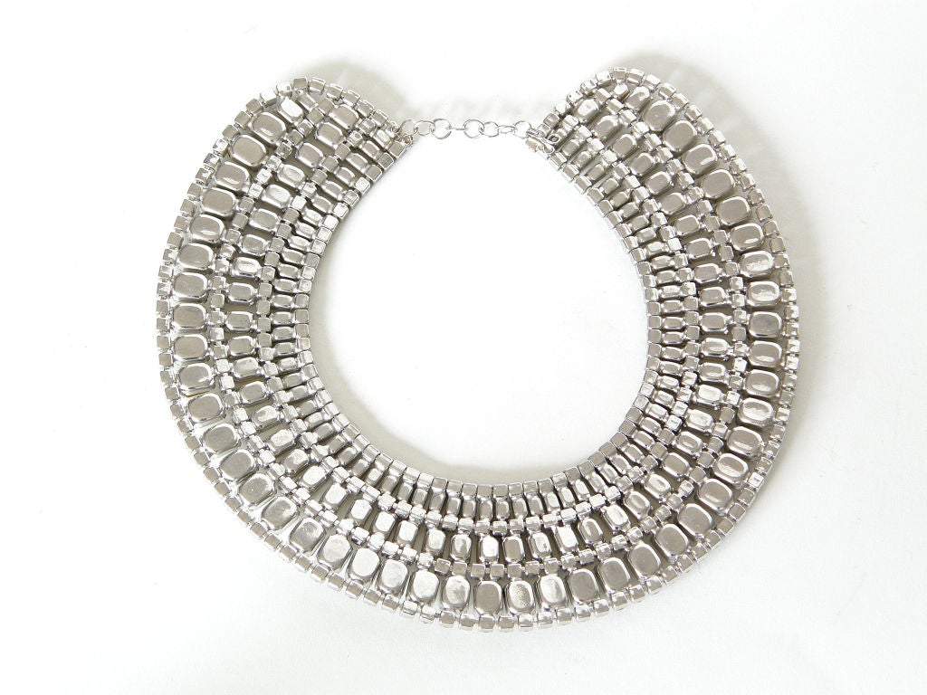 Rhinestone Collar Necklace at 1stDibs