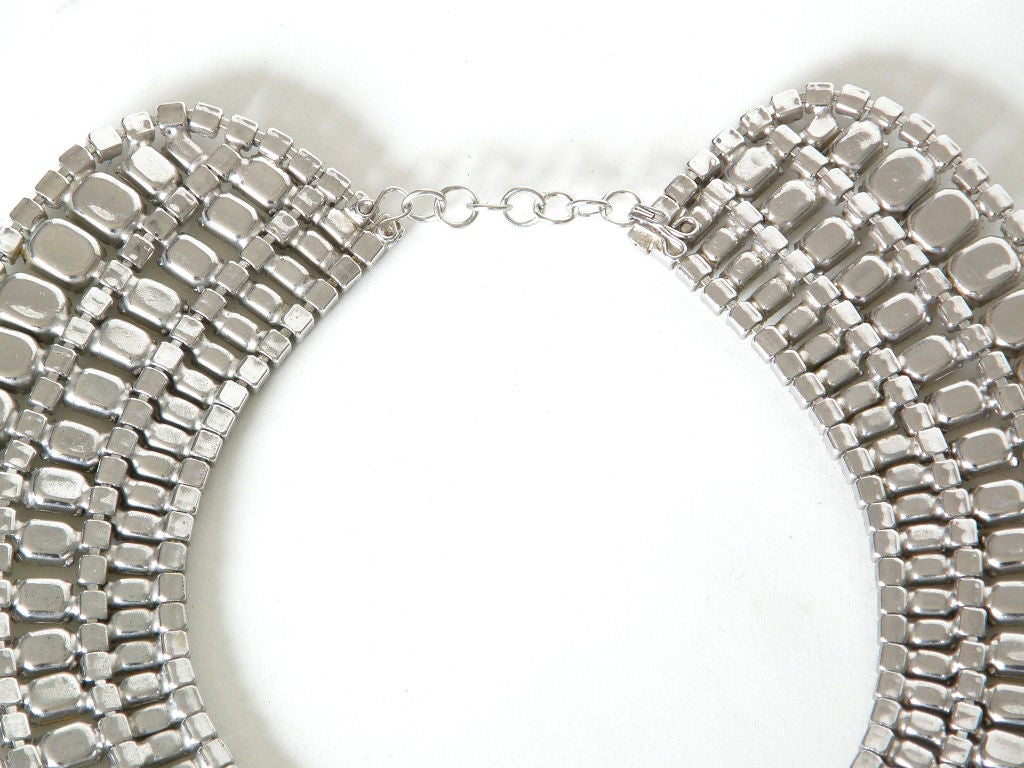 Rhinestone Collar Necklace at 1stDibs