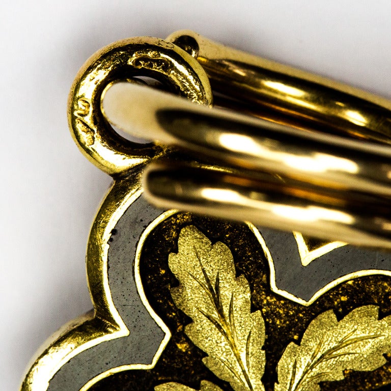 Exceptional Antique Austrian Gold and Enamel Cross Pendant at 1stDibs