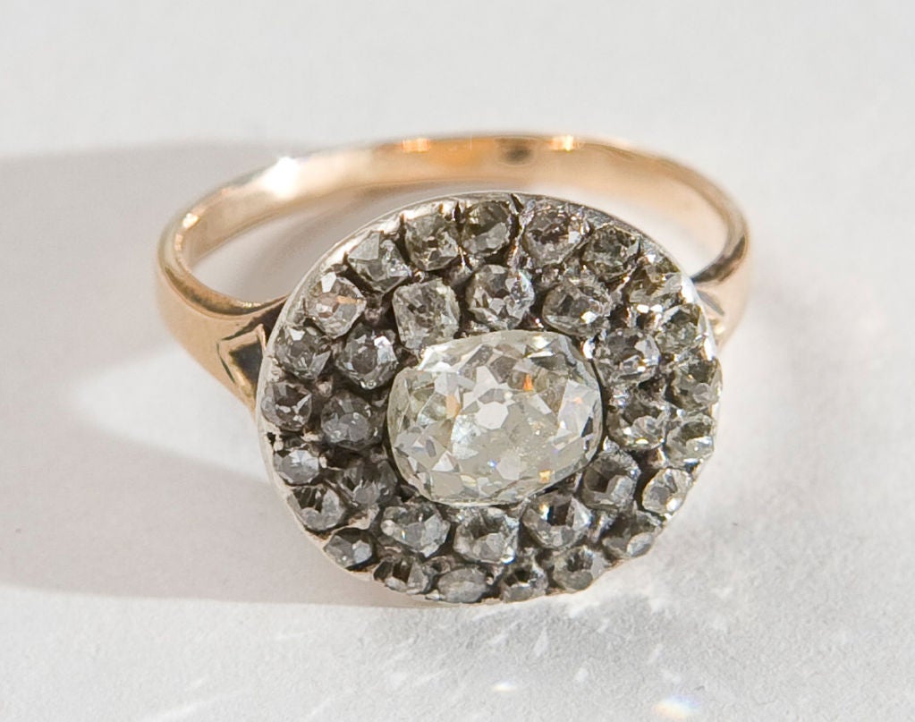 Rare antique Georgian rose-cut diamond ring at 1stDibs