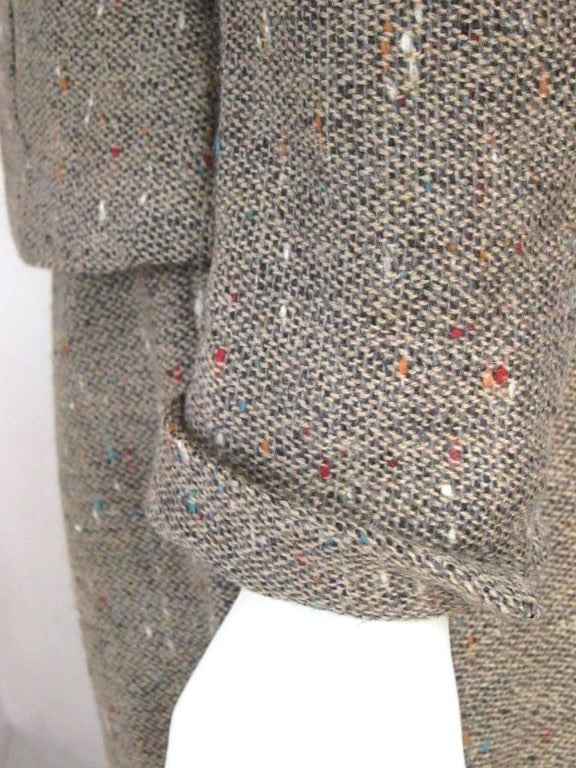 1940s 50s Perry Mason's Woman's Tweed Skirt Suit For Sale at 1stDibs