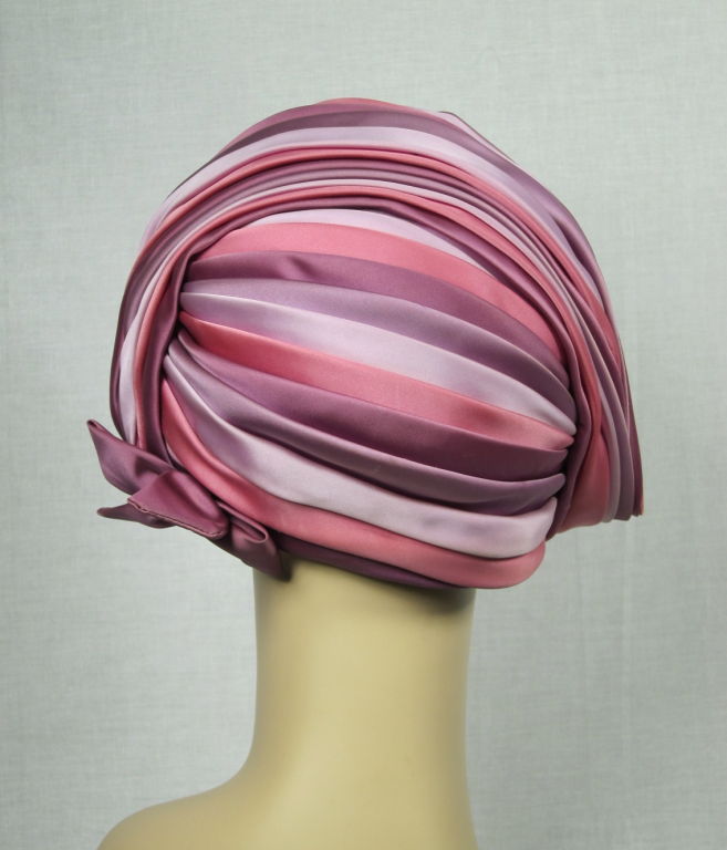 VINTAGE 1950S CHRISTIAN DIOR DRAPED TURBAN For Sale at 1stDibs