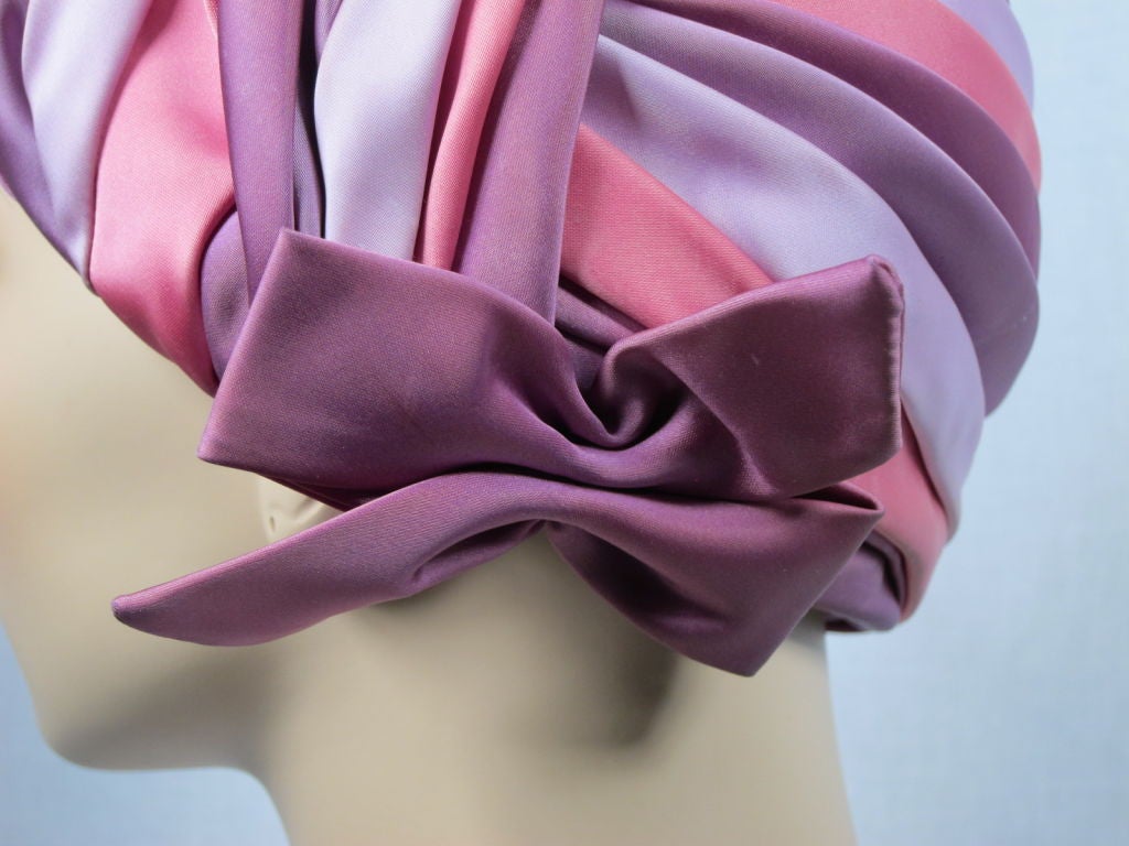 VINTAGE 1950S CHRISTIAN DIOR DRAPED TURBAN For Sale at 1stDibs