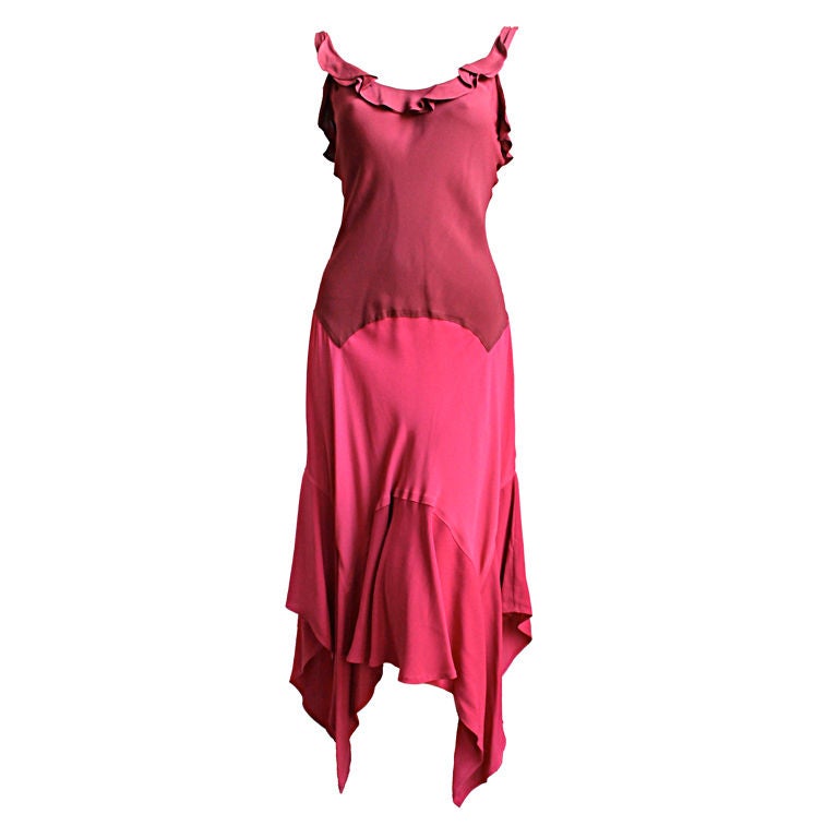 **SALE** Yves Saint Laurent raspberry dress WAS $475 NOW $175 at 1stDibs