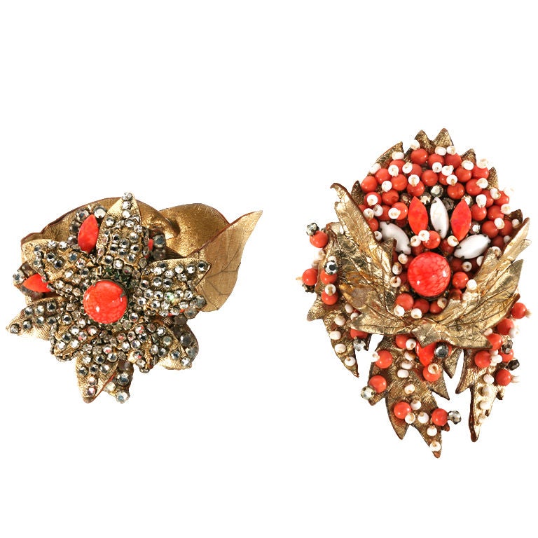Lee Menichetti 'love' snap on embroidered bracelets. For Sale at 1stDibs