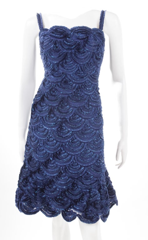 60's Charles Ritter Couture Cocktail Dress at 1stDibs