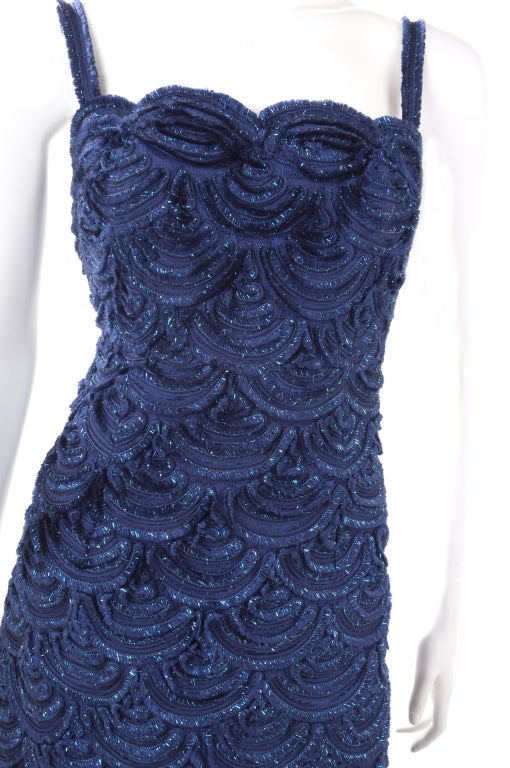 60's Charles Ritter Couture Cocktail Dress at 1stDibs