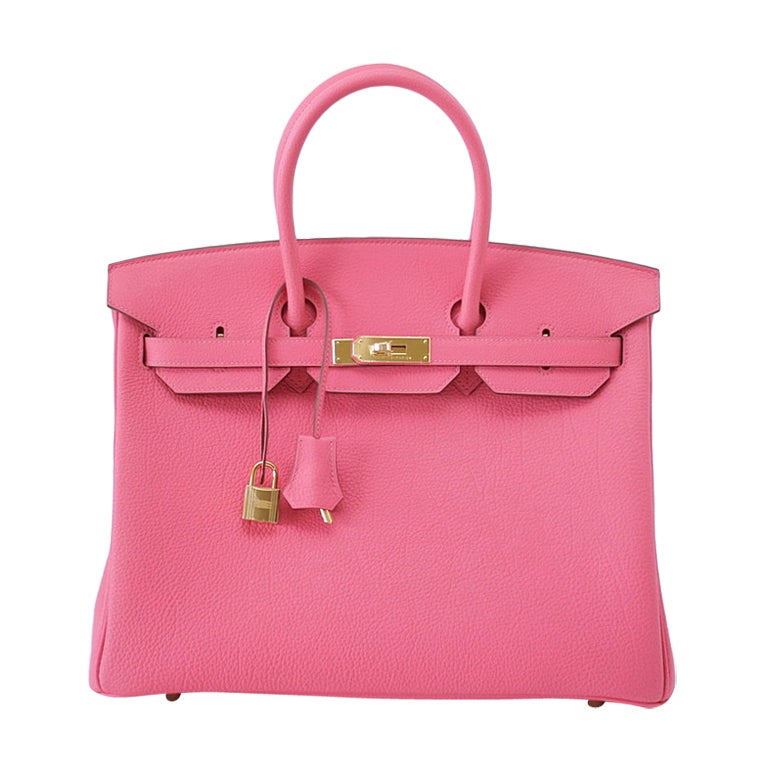HERMES BIRKIN 35 Bag ROSE LIPSTICK gold hardware divine new pink at ...