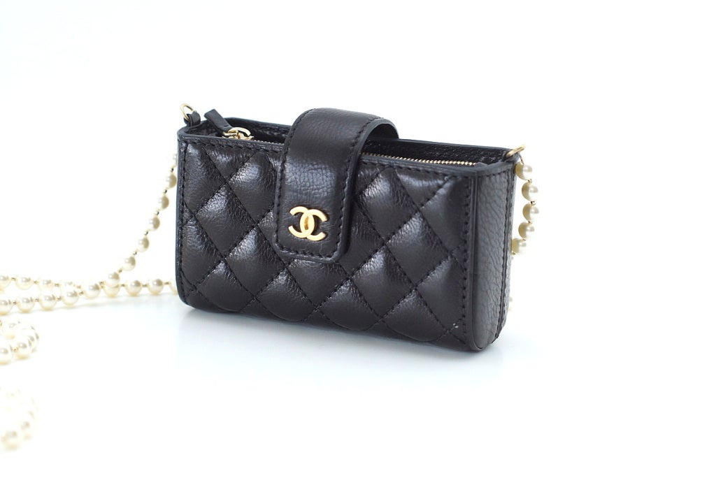 CHANEL bag mini minature cross body pearl strap SO charming at 1stDibs