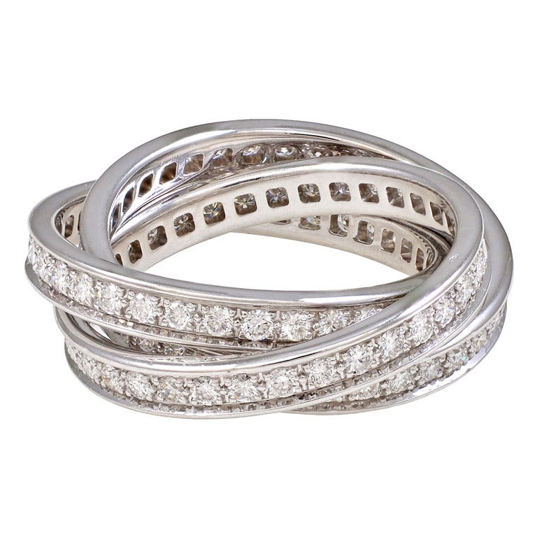 CARTIER "Trinity" Diamond Ring at 1stDibs