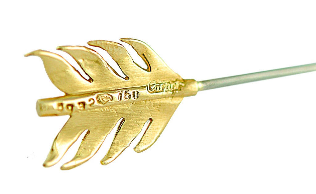 CARTIER Diamond Arrow Brooch/ Stick Pin at 1stDibs | arrow pin, bow and ...