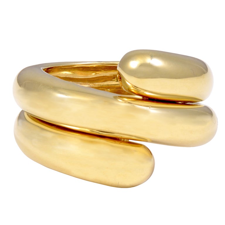 DAVID WEBB Heavy Gold Ring at 1stDibs | heavy gold rings
