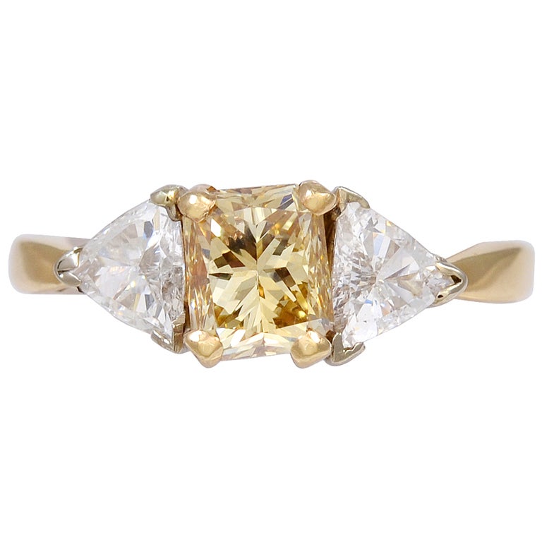 Champagne Diamond Engagement Ring For Sale at 1stDibs | champagne ...