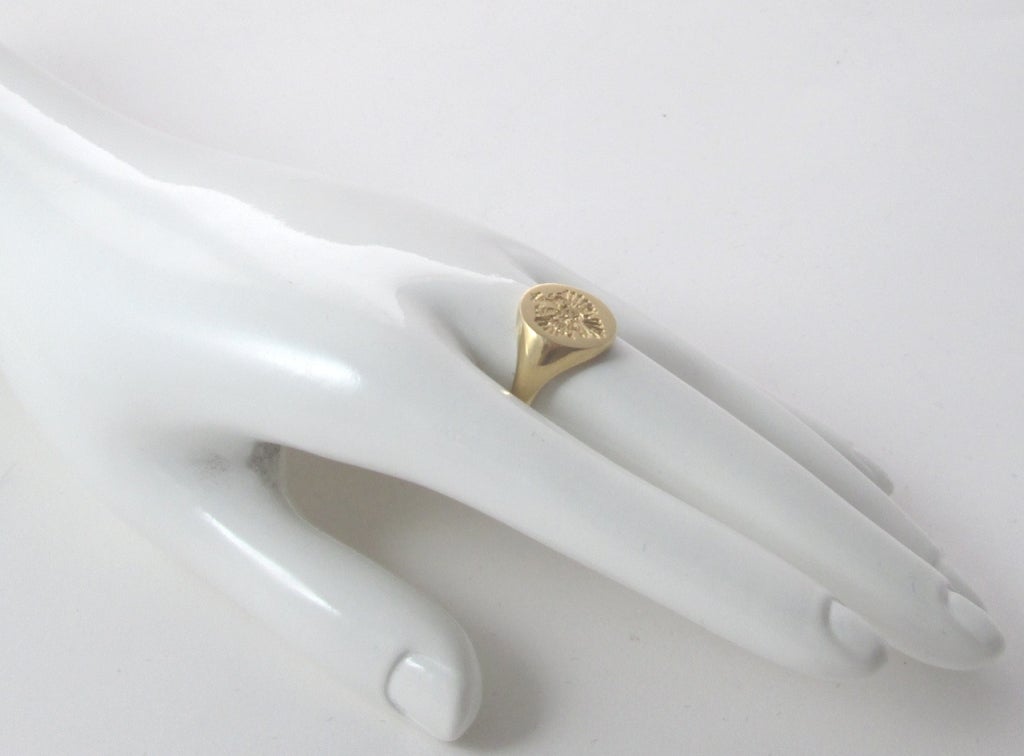 Romanov Yellow Gold Eagle Signet Ring at 1stDibs | romanov rings ...