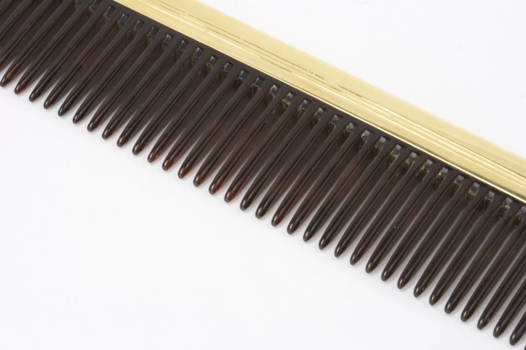 Tiffany Gold and Tortoise Shell Comb at 1stDibs | tiffany comb, tiffany ...