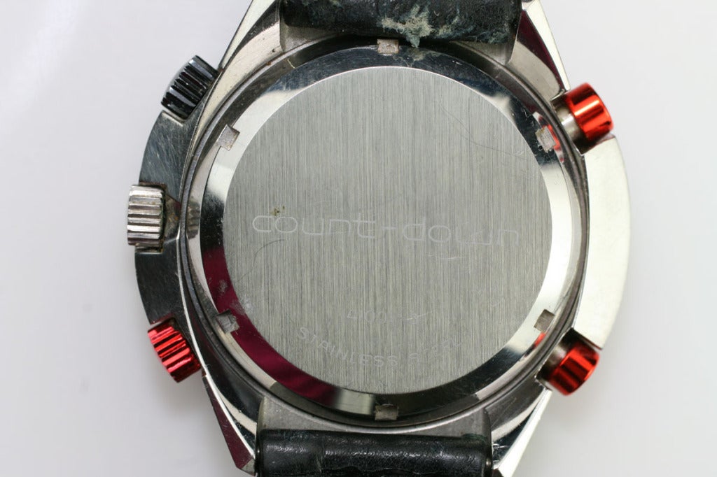 Hamilton Steel Chrono-matic Count-Down Chronograph Watch at 1stDibs ...