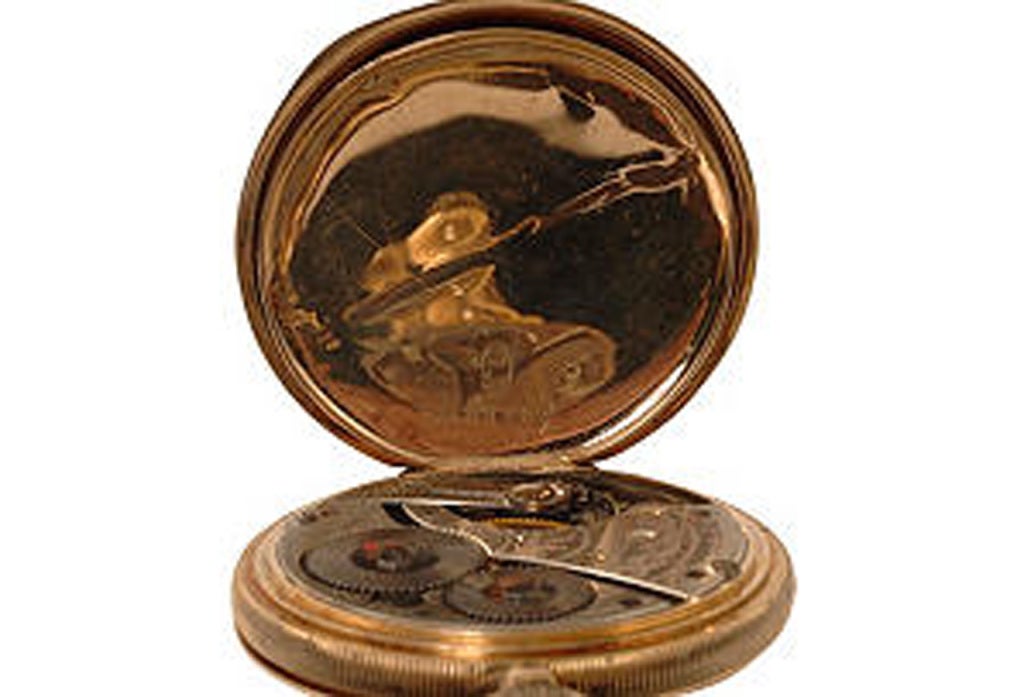 Waltham 14K Gold Double Cased Pocket Watch at 1stDibs