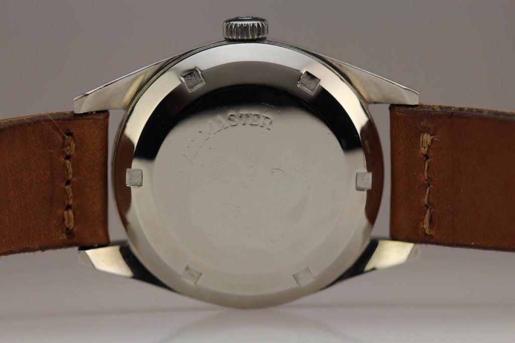 Omega Stainless Steel Railmaster Wristwatch Ref 2914-3 SC circa 1950s ...