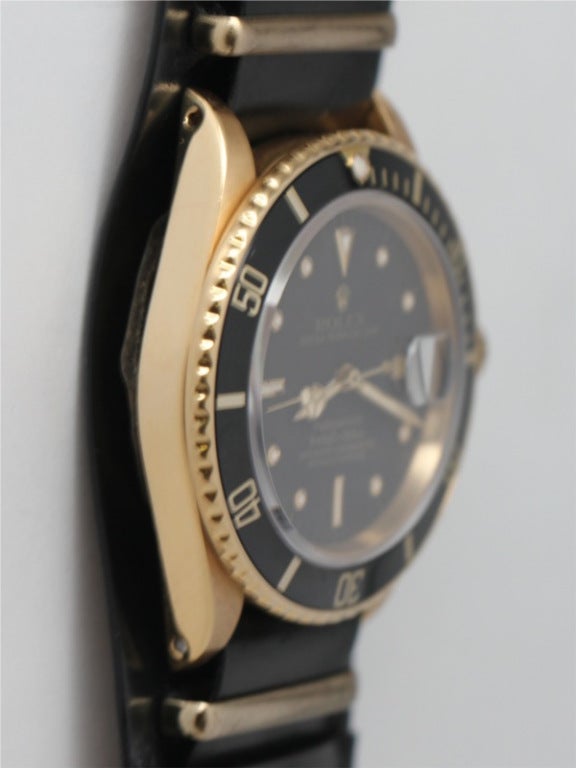 Rolex Gold Submariner ref. 16808 circa 1980's at 1stDibs