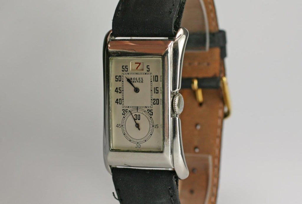 Rolex Stainless Steel Jump-Hour Prince Wristwatch Ref 1491 For Sale at ...