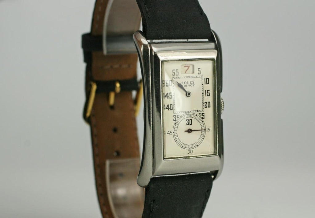 Rolex Stainless Steel Jump-Hour Prince Wristwatch Ref 1491 For Sale at ...