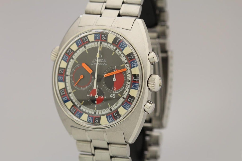 Omega Stainless Steel Seamaster Soccer Timer Wristwatch at 1stDibs