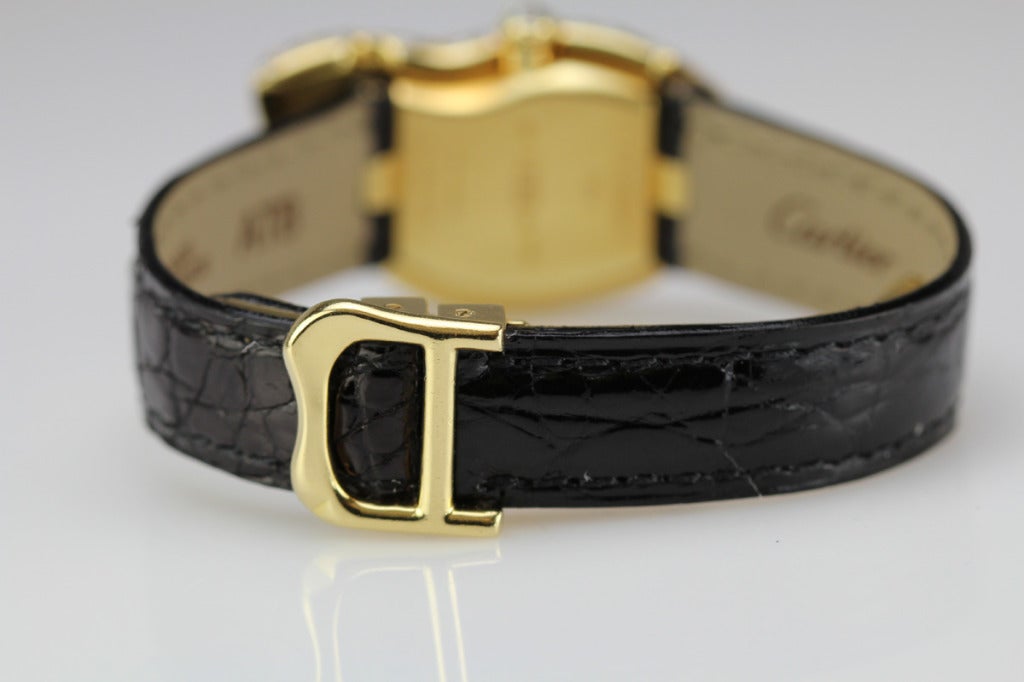 Cartier Lady's Yellow Gold and Diamond Crash Wristwatch circa 1991 at ...