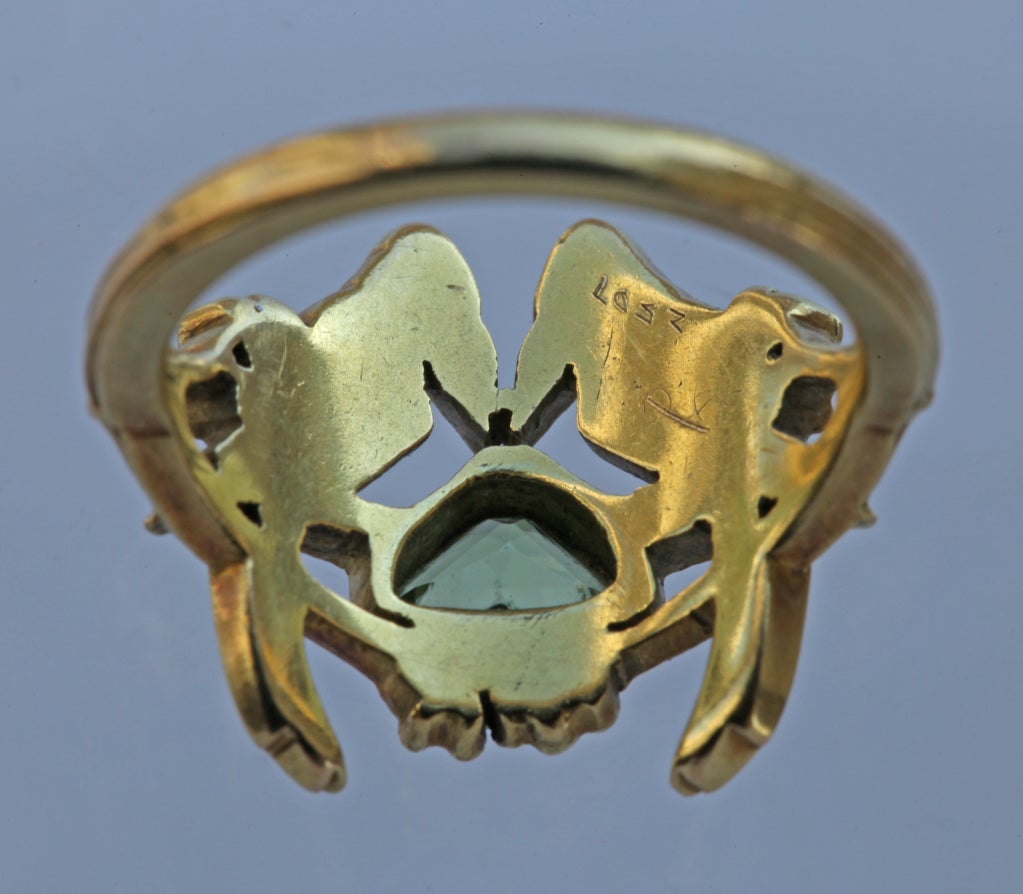 RENE LALIQUE Rare Betrothal Art Nouveau Ring at 1stDibs | rene lalique ...