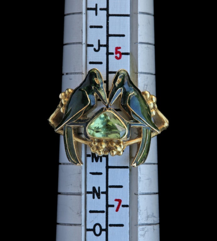 RENE LALIQUE Rare Betrothal Art Nouveau Ring at 1stDibs | rene lalique ring