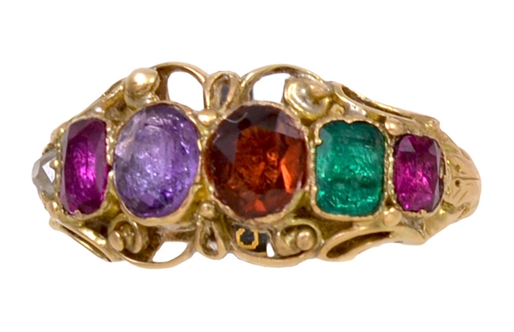 Antique "Regard" Ring at 1stDibs | regard ring antique, antique regard ...