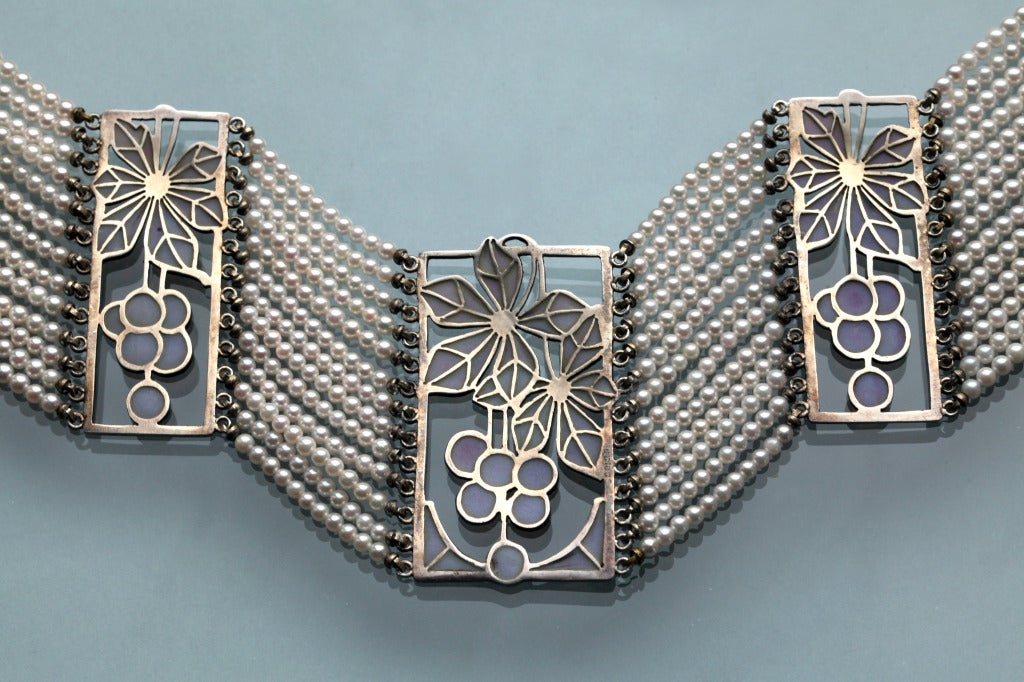 KARL HERMANN Beautiful Art Nouveau Choker at 1stDibs