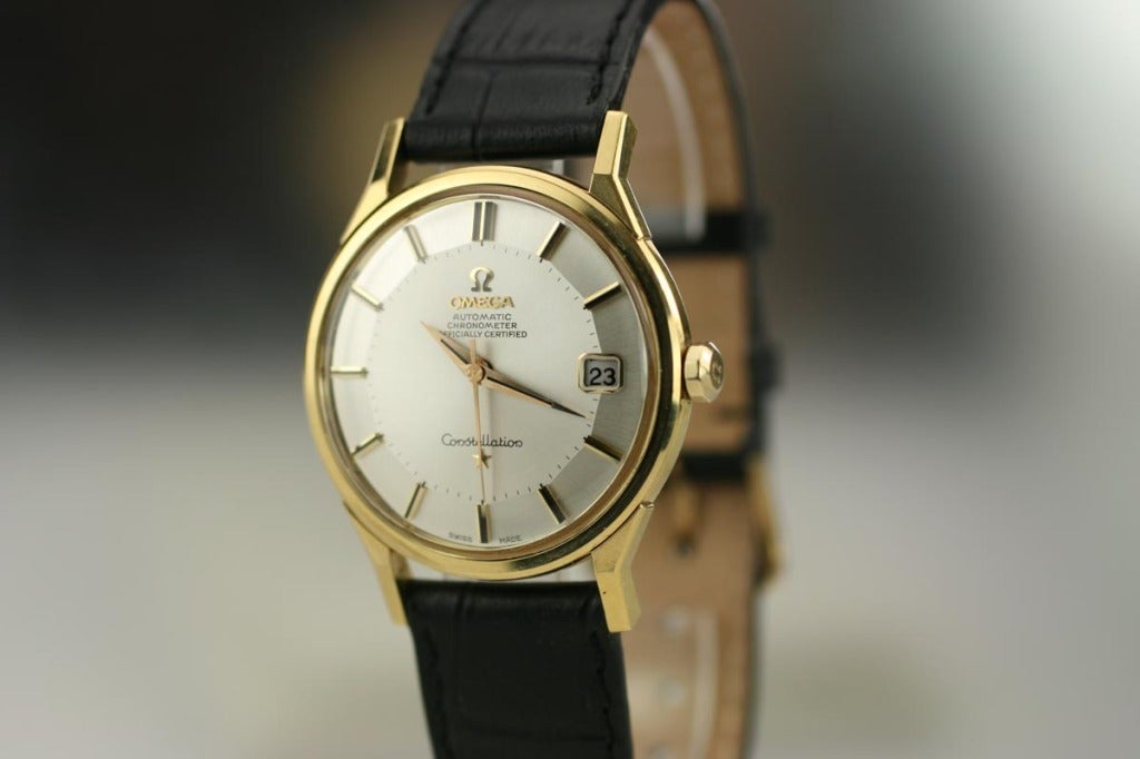 OMEGA Yellow Gold Constellation Chronometer Ref 168005 c.1960's at 1stDibs