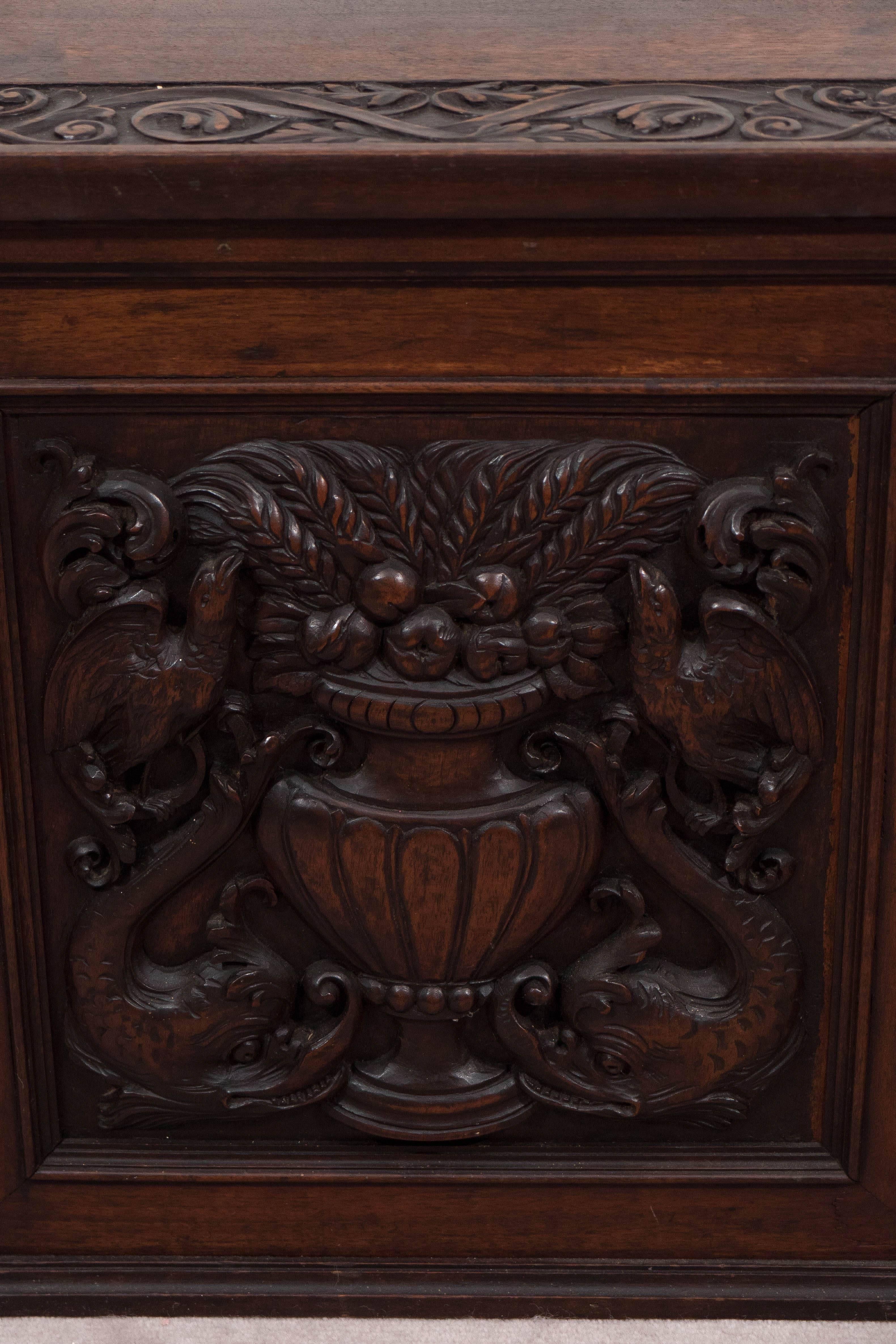 German Midcentury 'Black Forest' Log Storage Chest in Walnut For Sale ...