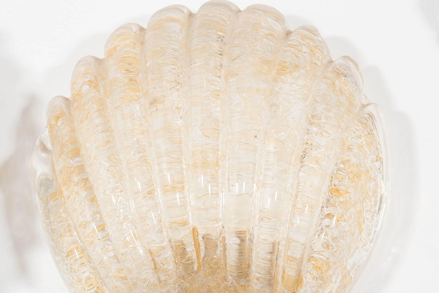 Pair of 1960s Italian Sea Shell Sconces For Sale at 1stdibs