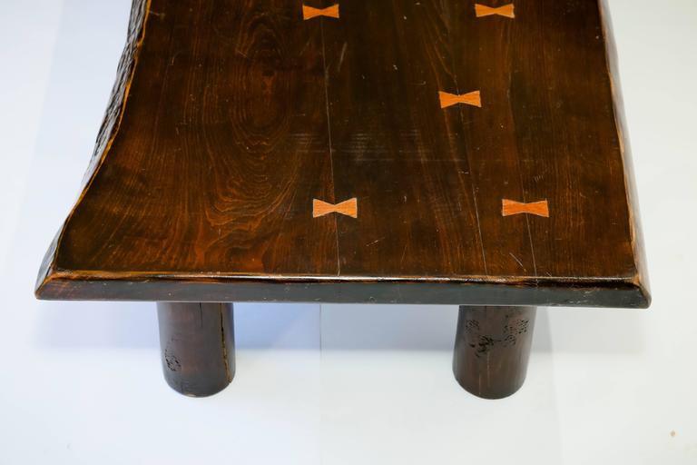 Live Edge Coffee Table with Butterfly Joint Detail at 1stDibs ...