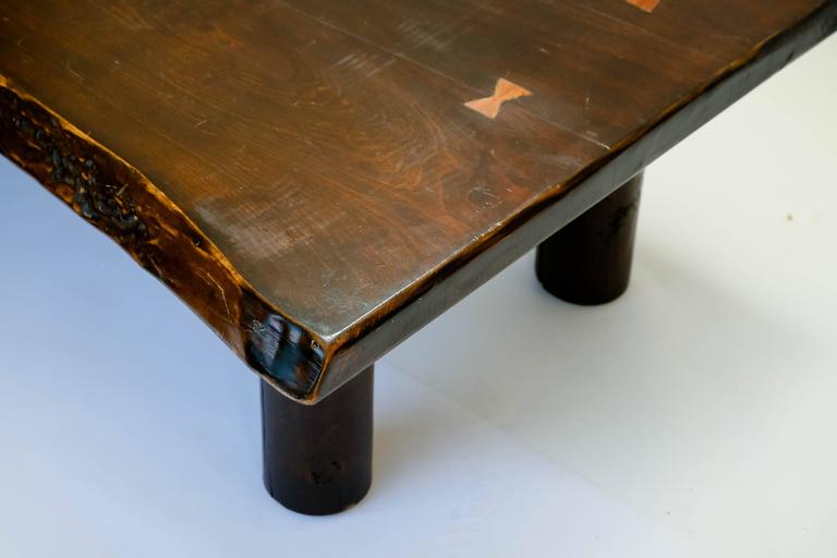 Live Edge Coffee Table with Butterfly Joint Detail at 1stDibs ...