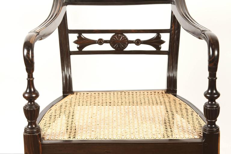 British Colonial Ebony Armchair at 1stDibs