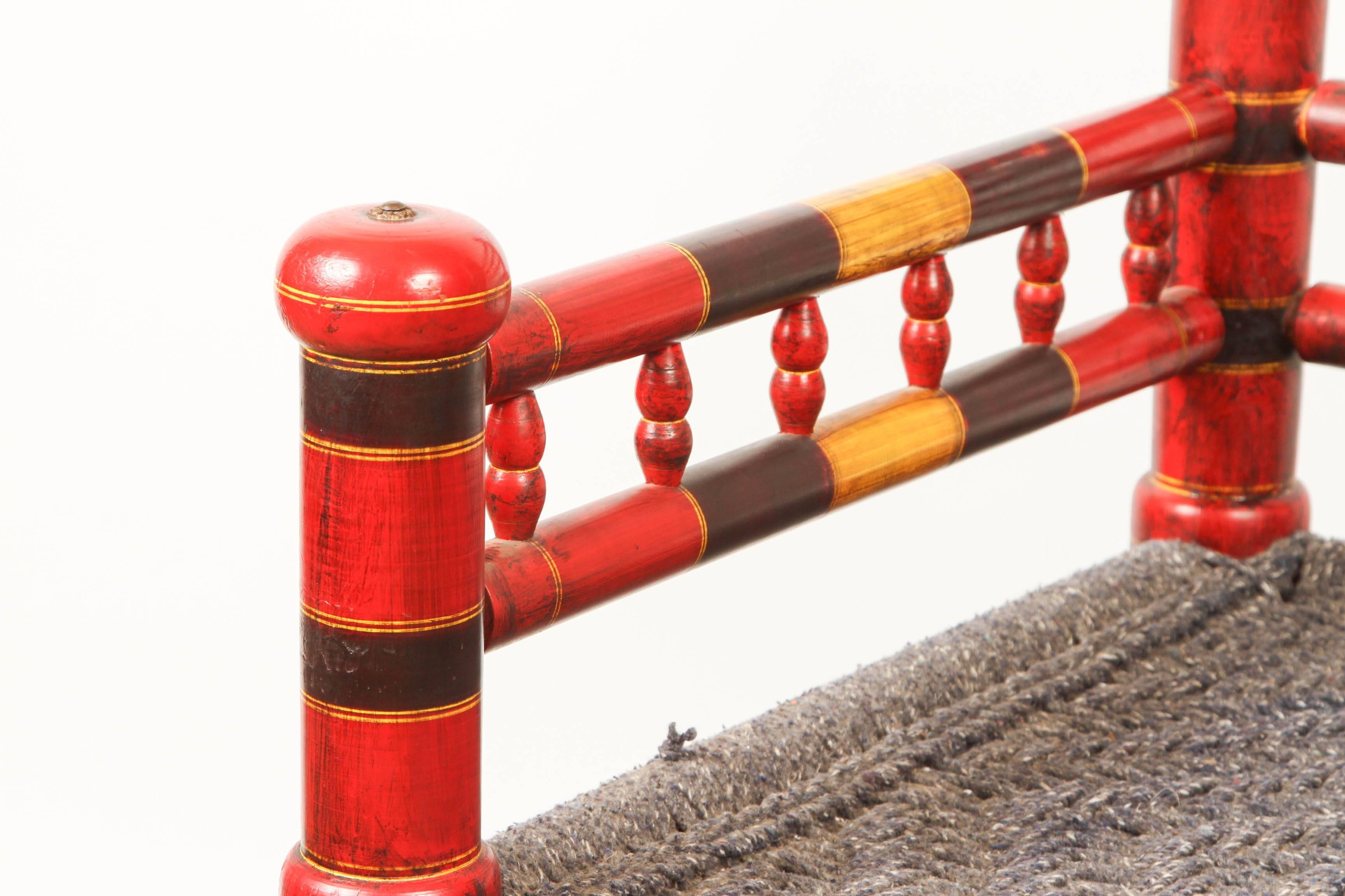 Pakistani Painted Armchair at 1stDibs