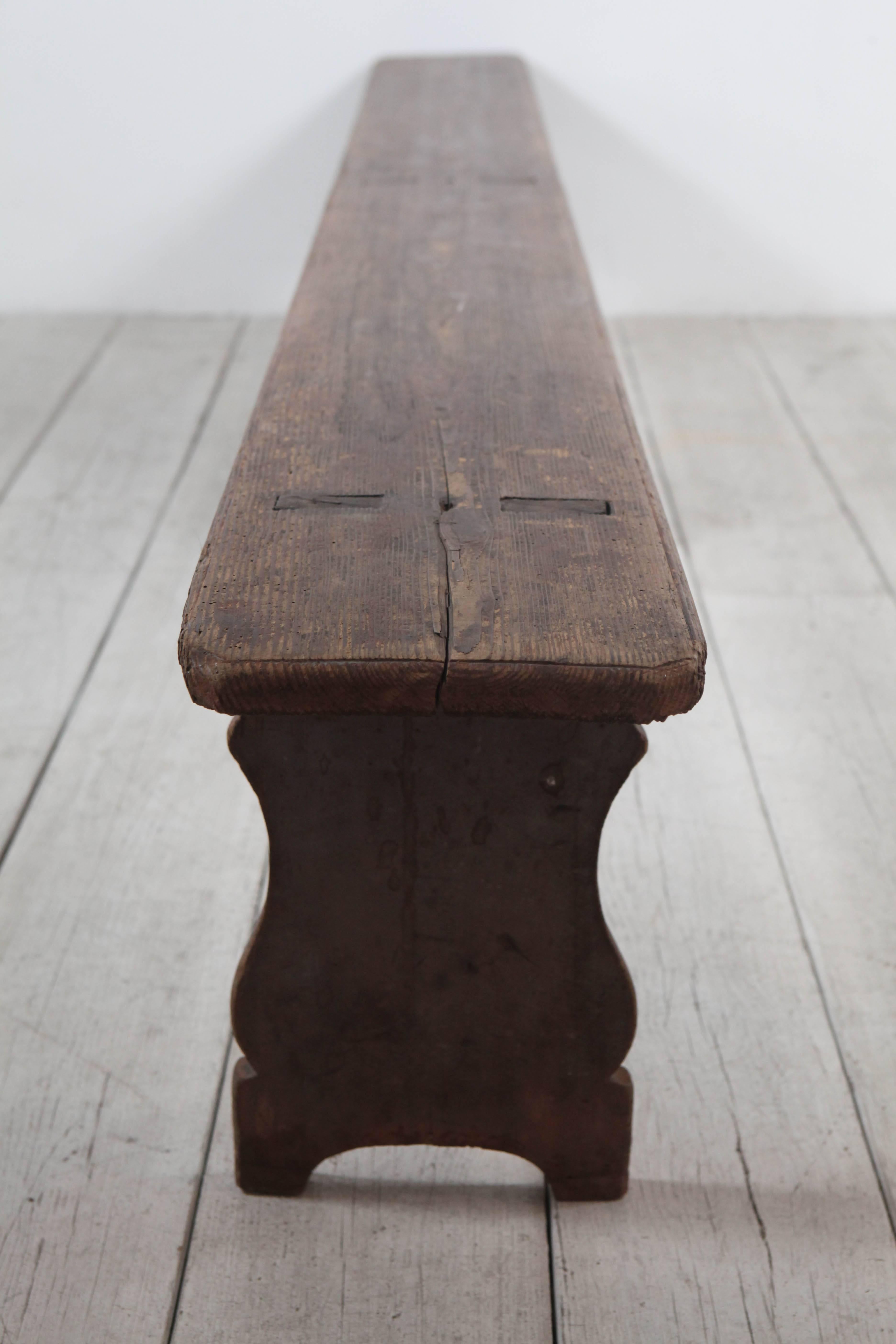 Long (Ten Foot) Rustic Farm Bench at 1stDibs