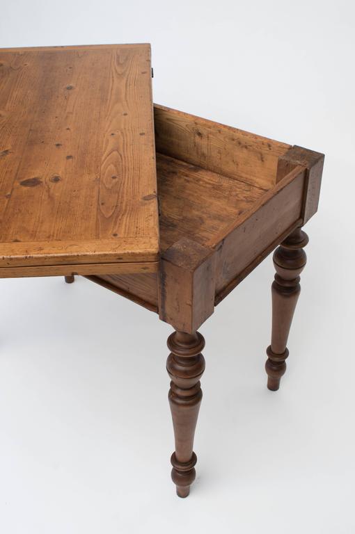 Pine and Beech Swivel Top Table at 1stDibs