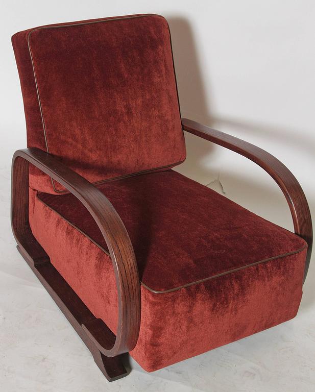 Pair of Gilbert Rohde for Heywood Wakefield Art Deco Streamline Lounge ...