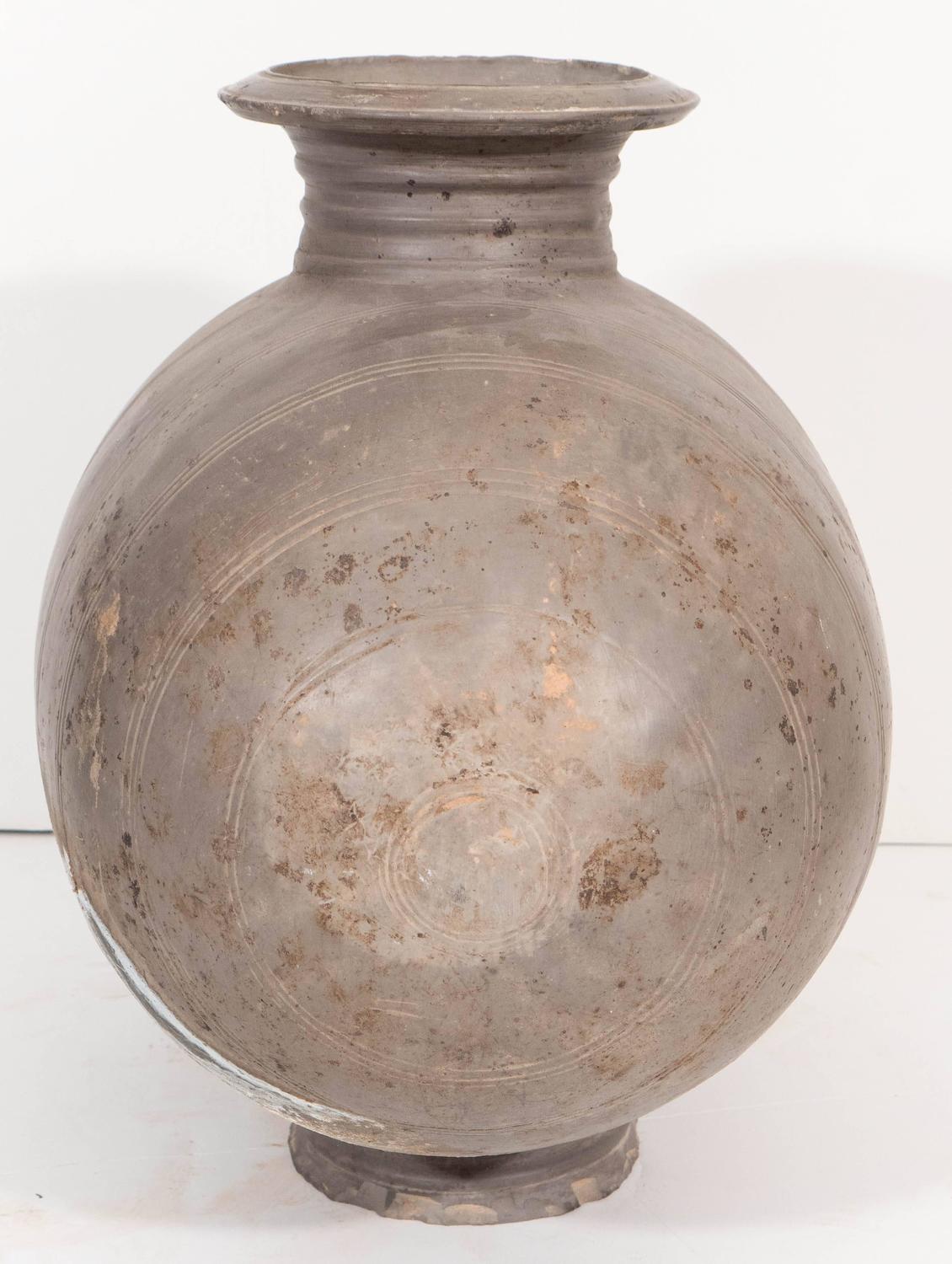 Chinese Han Dynasty Pottery Cocoon Jar at 1stdibs