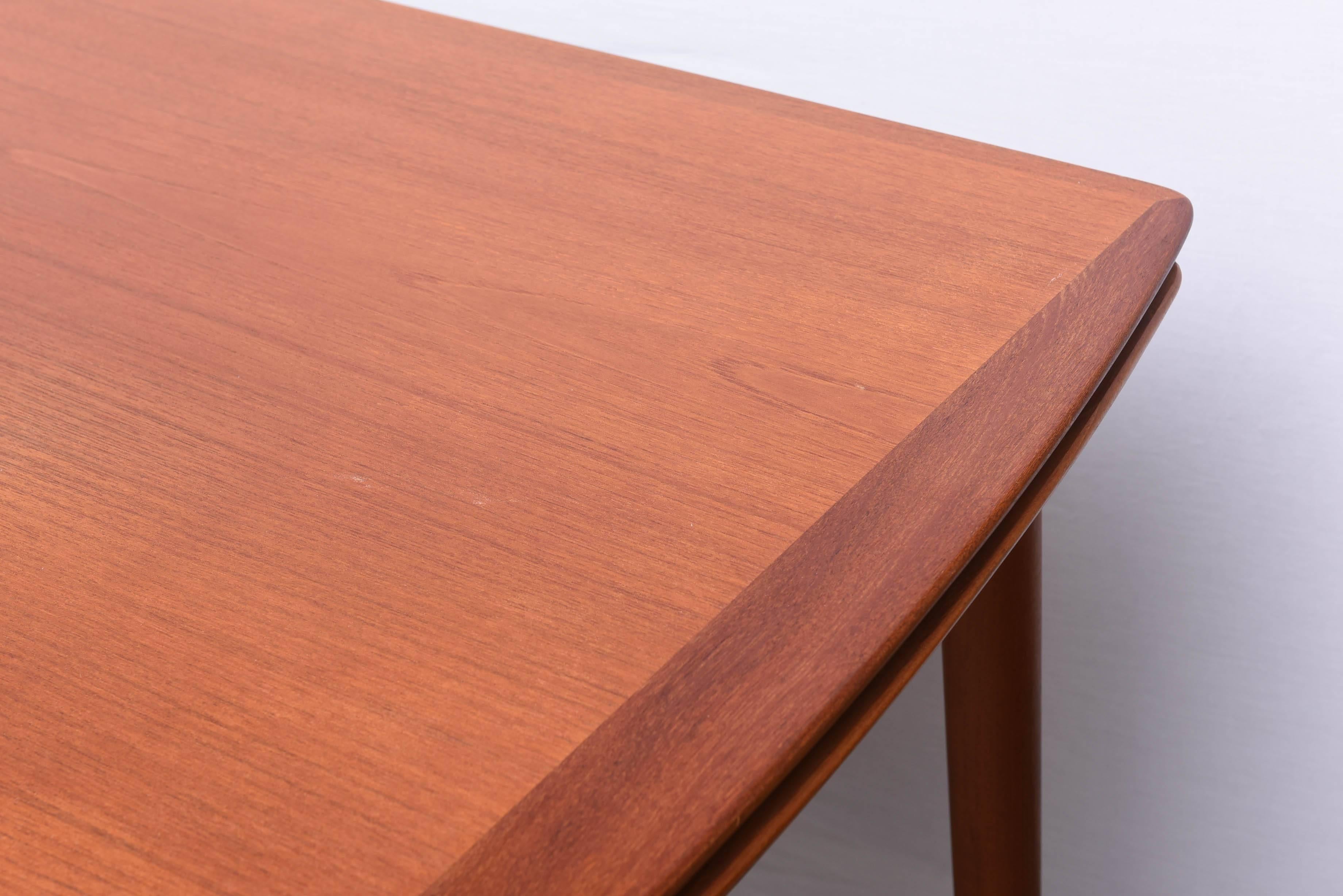 Povl Dinesen Teak Expandable Dining Table, 1950s, Denmark at 1stDibs ...