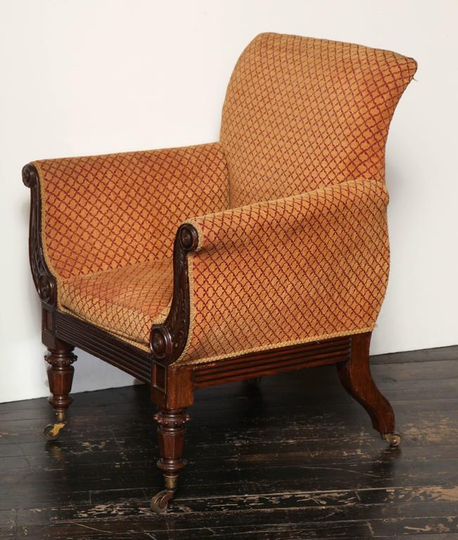 English Regency Library Chair at 1stDibs