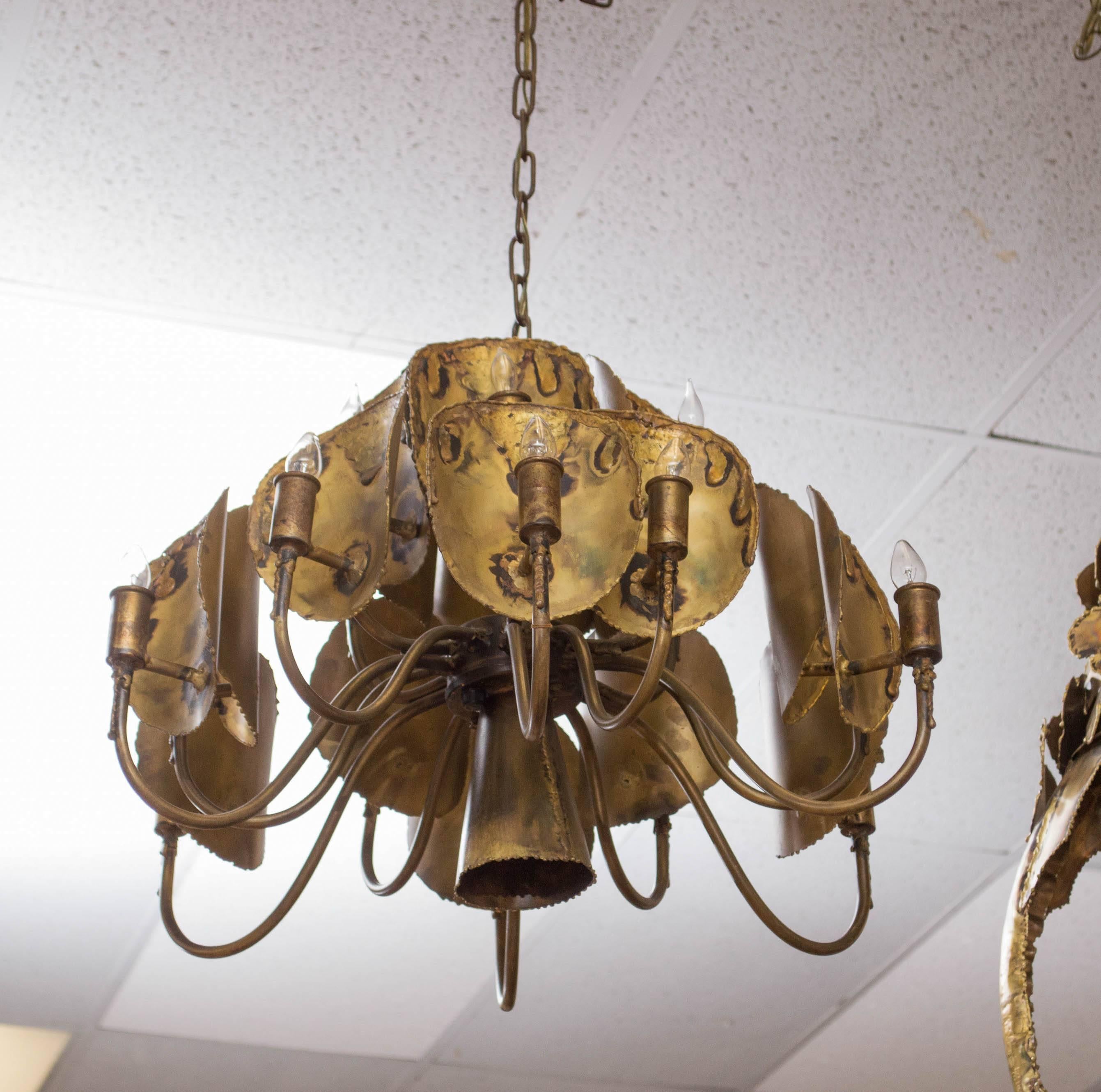 Tom Greene Designed Brutalist Chandelier for Feldman Lighting at ...