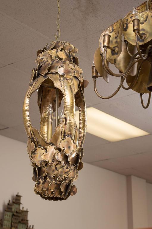 Tom Greene Designed Brutalist Swag Fixture for Feldman Lighting at 1stDibs