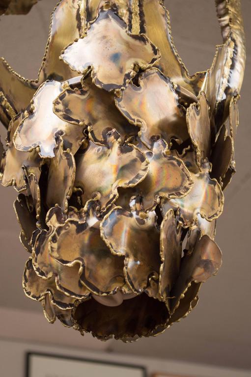 Tom Greene Designed Brutalist Swag Fixture for Feldman Lighting at 1stDibs