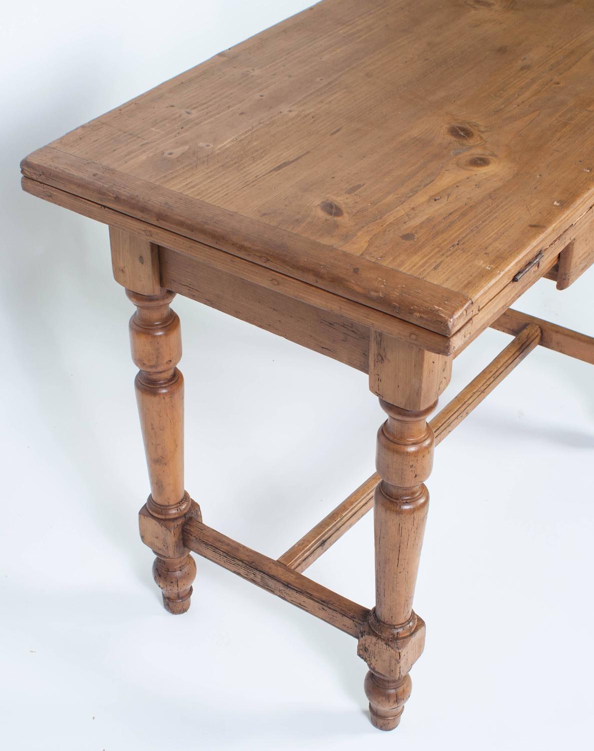 Pine Swivel Top Table at 1stdibs