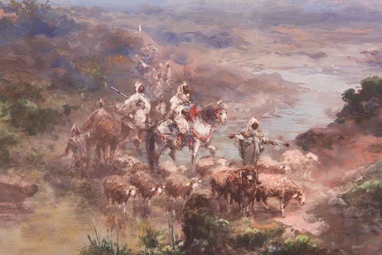 Fine 19th Century Orientalist Water Color Painting Signed Paul Pascal ...